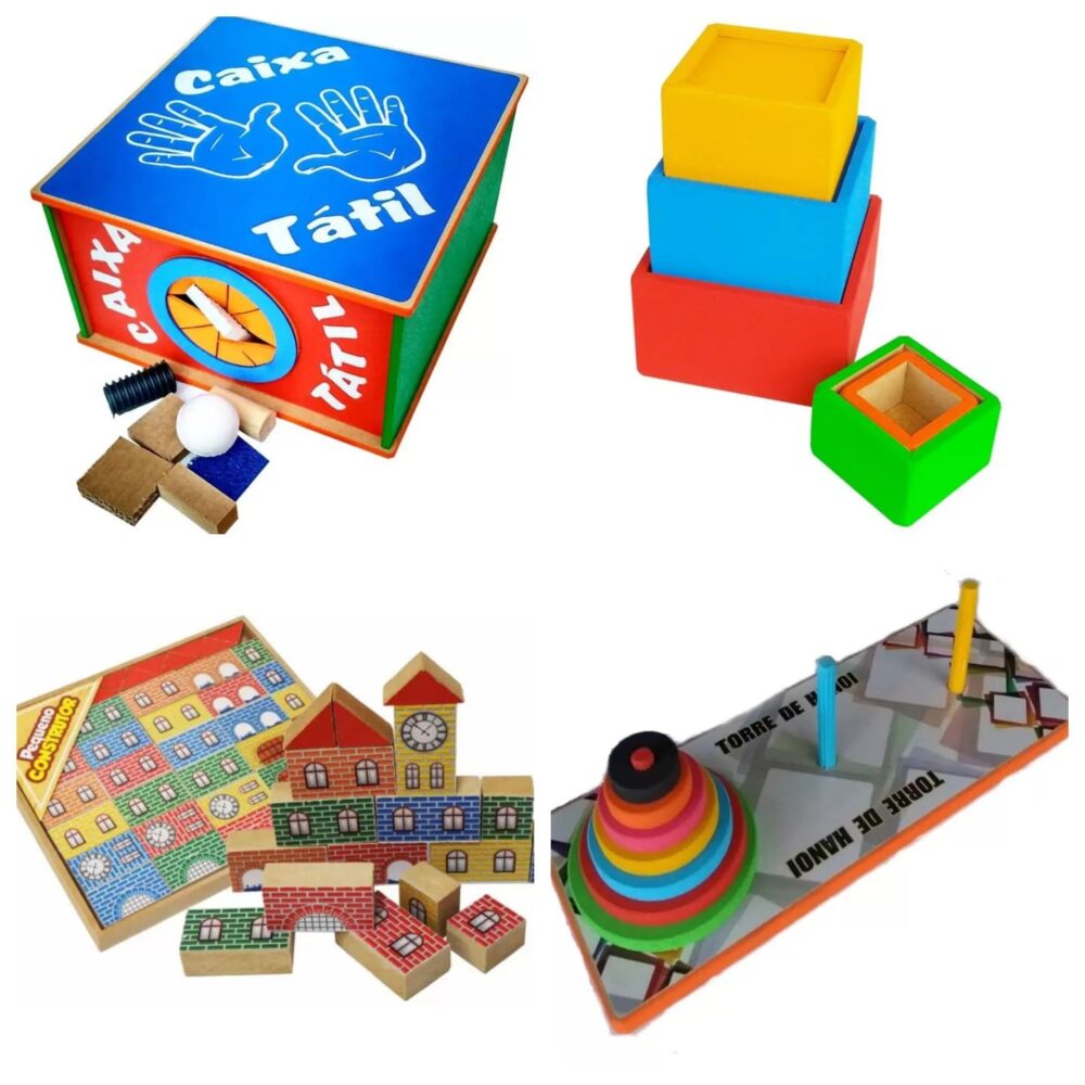 Kit De Brinquedos Pedagógicos Raciocínio Primeira Infância – Brinque e Leia